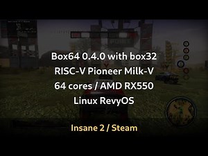 Box64 v0.4.0 on a RISC-V CPU running Games