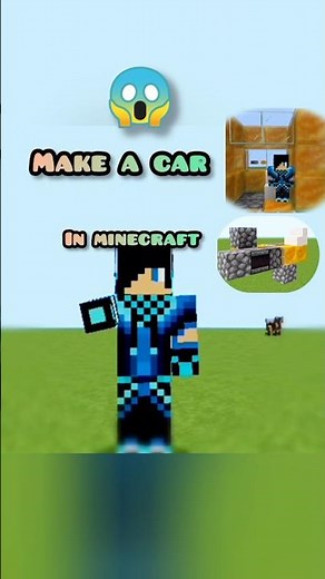 How to make a car in minecraft😱 #trending #minecraft #makeacar #minecraftcar