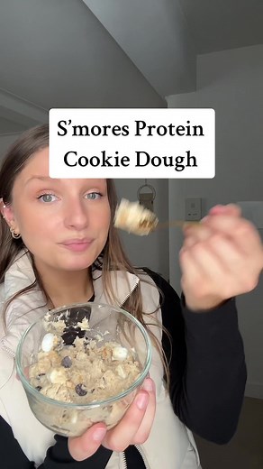 S'mores Protein Cookie Dough Recipe for High Protein Snack