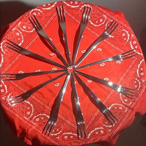 Oneida “Apex” pattern 18/10 Stainless Set/12 Forks 3 Tine NWOT