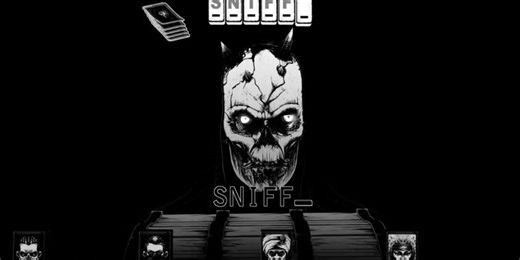 Cryptmaster is a dark, ridiculous RPG test of your typing and guessing skills