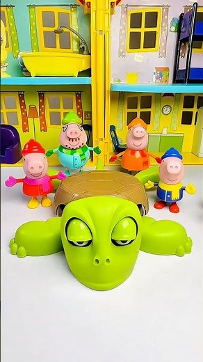 Satisfying Unboxing Review of Peppa Pig Family & Lazy Turtle Funny ASMR #shorts