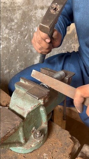 Opening Spring Hooks by Hammer – Easy Metalwork Step #youtubeshorts