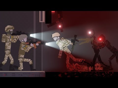 Monsters Attack Soldiers in People Playground