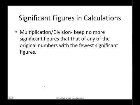 Significant Figures - Chemistry Tutorial