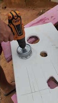 How to drill a round hole without a hole saw