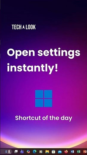 Windows shortcut to open settings | Shortcut of the day