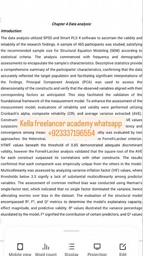 #dissertation #chapter4 #resultswriting #assignmenthelp #cfa #research #statisticsassignment #statisticsexam #reliability #spssexam #amos #smartpls4 #datanalisis #viral #viralvideos #phd #masterstudents #reliabletutor #academicwriting | Suneel Kella