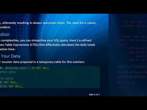How to Efficiently Calculate Daily Totals for Sawtooth Pattern Local Maxima in SQL