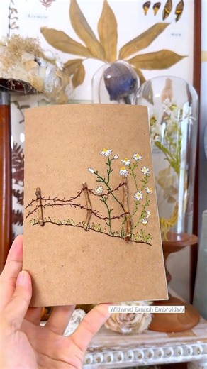 Embroidering Withered Branches and Wildflowers | Hand Embroidery Tutorial