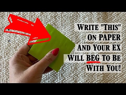 Write "This" On PAPER To Get Your EX BACK - Wiccan Spell