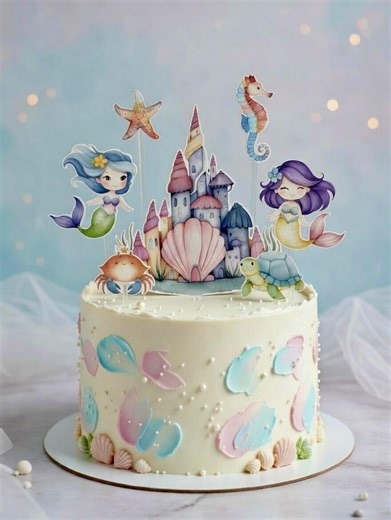 Mermaid Cake Toppers – Under the Sea Birthdays - Etsy