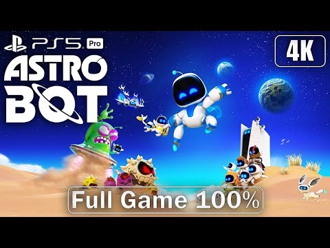Astro Bot - Full Game 100% Longplay Walkthrough 4K 60FPS
