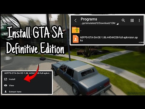 How To Install/Setup GTA SA Definitive Edition File on Android using Zarchiver (2025)