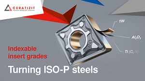 Indexable insert grade for turning ISO-P steels | CERATIZIT
