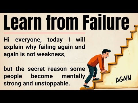 Why Failure Is Not the End of Your Life 🔥 || Learn from Failure & Grow Stronger || Graded Reader ✅