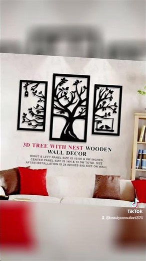 🖤 Modern Abstract 3-Piece Wall Frame Set – #fashion