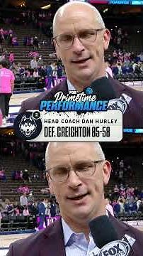'We needed a performance like this!' 😤 #danhurley #uconn #huskies #cbb #basketball