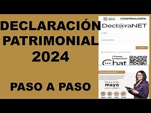 DECLARACIÓN PATRIMONIAL 2024 (PASO A PASO).