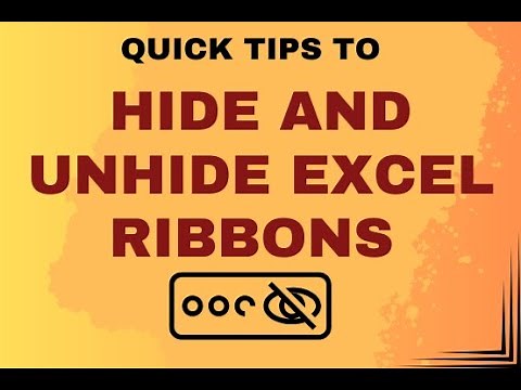 Quick Tips to Hide Excel Ribbon Tabs, Headings, Formula Bar, And Gridlines
