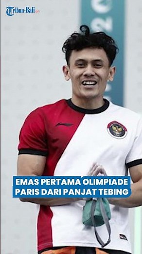 Atlet Panjat Tebing Indonesia Veddriq Leonardo Raih Emas Olimpiade 2024