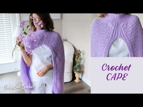Crochet Cape/Unique Design/ Lightweight for Spring