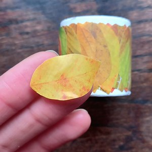 50 Fall Leaf Stickers Roll: Autumn Scrapbooking, Journaling Set - Etsy