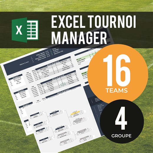 Excel Organizer for Football Tournaments, Football Teams, Football Tournament Template, Manage Football League Matches, Team Rankings - Etsy Ireland