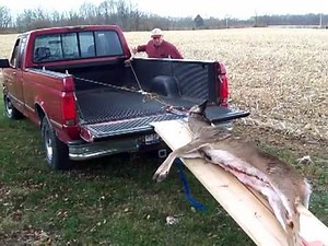 One Man EZ Load - Loads large game onto a pickup truck