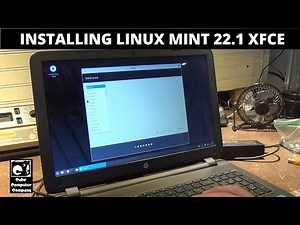Installing Linux Mint 22.1 xfce on older Celeron HP 15 Notebook PC