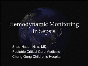 Hemodynamic Monitoring in Sepsis - SlideServe