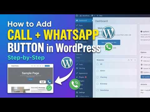 How to add Call and Whatsapp button to WordPress Website | Digital Pradeep #wordpress