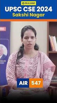 UPSC Mock Interview 2024 | UPSC Topper Sakshi Nagar Air 547 | Social Justice and Democracy #upsc