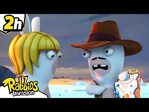 Where is the Treasure Rabbids? | RABBIDS INVASION | 2H New compilation | Cartoon for Kids