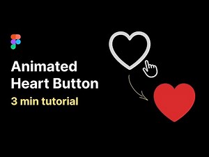 Animated heart button in Figma