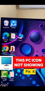 12K views · 228 reactions | This PC icon not showing problem Fix it! | Computer Secret Tips | কম্পিউটারের গুরুত্বপূর্ণ টিপস্ | Computer Shortcuts Command #fbreels #viralreels #viralvideo #computertips #shortcuts #secrettips #computer #shortcutscommand #instagram #trendingreelsvideo #trendingreels #trendingpost #trend #tipsandtricks #graphicdesign #computertraining | Lifeline IT Training Institute | Facebook