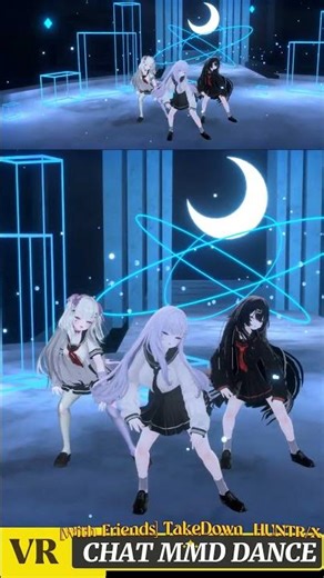 [With Friends] TakeDown HUNTR/X [ VRCHAT MMD DANCE ]