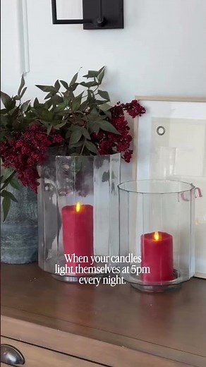 Realistic looking flameless candles! The timer feature is the best! 🕯️