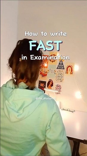 How to write fast in exams 📚🔥🤍|| Fast writing tips 👇🌷✨|| #study #writing #examskill #short #yt