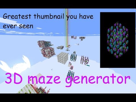 Redstone 3D maze generator