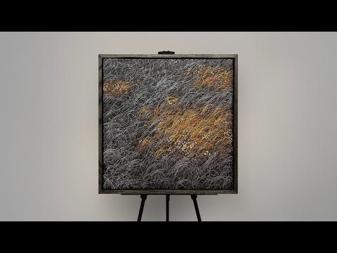 Painting with a Syringe: Creating a Landscape Without Brushes | Acrylic on Canvas