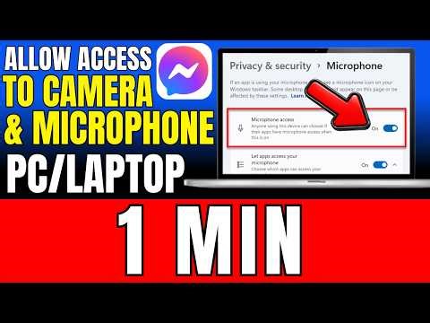 How To Allow Microphone & Camera Access In Messenger On Pc (2026)