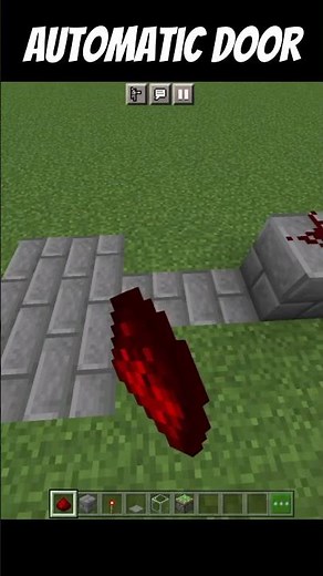 Minecraft: The Easiest Automatic Door (Tutorial)#minecraft