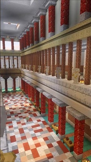 I Built a Roman Basilica in Minecraft!