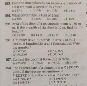 153. Find the time taken by car to cover a distance of 1200 km ... | Filo