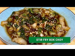 Stir fry Bok Choy | Bok Choy Recipe | Healthy recipe | Bok Choy with garlic ginger