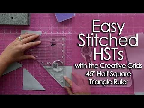 Creative Grids 45 Degree Half Square Triangle Ruler