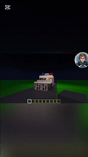 how to build police car in Minecraft