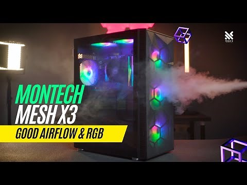 The best VALUE gaming case with good airflow & RGB!? - Montech Mesh X3 Casing Review