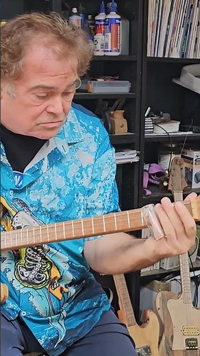 How To Play Basic Slide Rhythm On A 3 String Cigar Box Guitar Let The Guitar Play You Don't Play It!